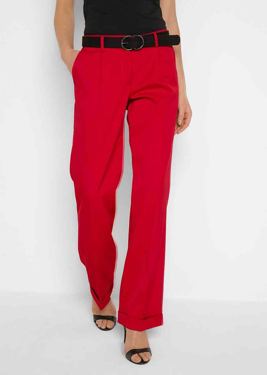 Klassieke Marlene Dietrich broek - rood