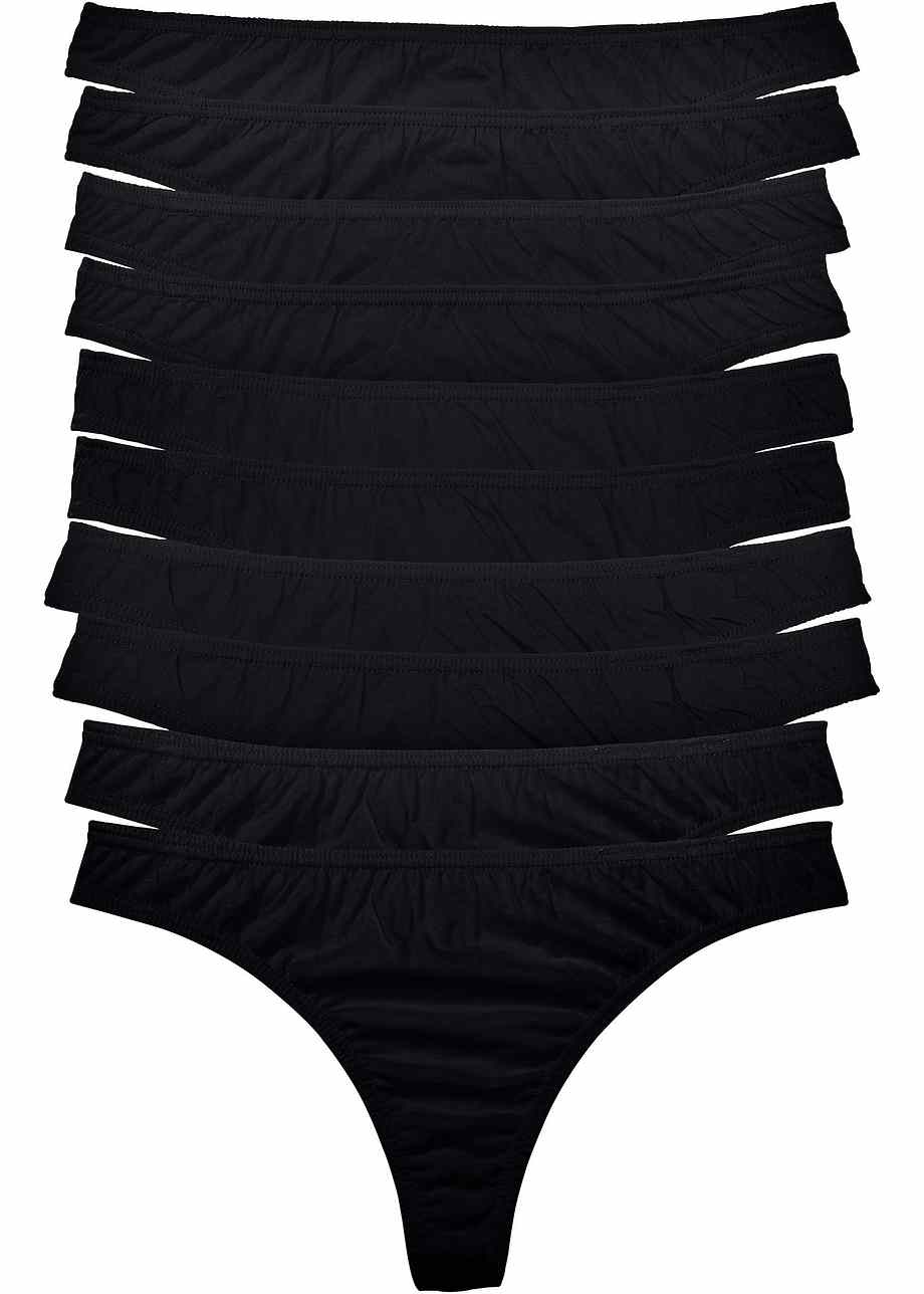 Mooie strings in voordelig multipack - zwart