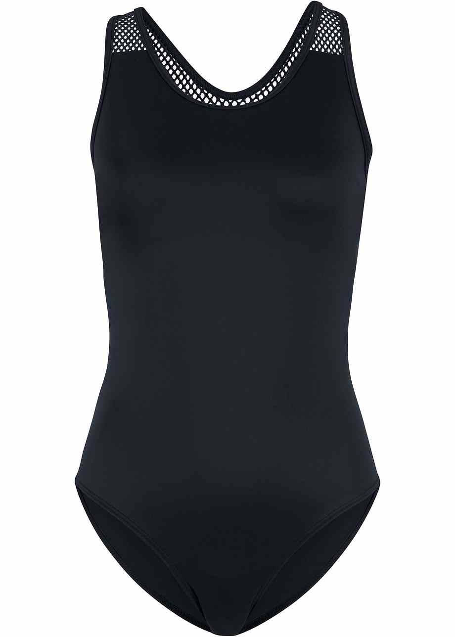 Sportief badpak met een racerback - zwart